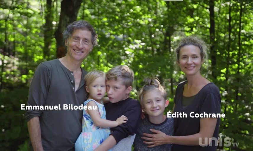 Édith Cochrane, Emmanuel Bilodeau et leurs enfants dans une nouvelle ...
