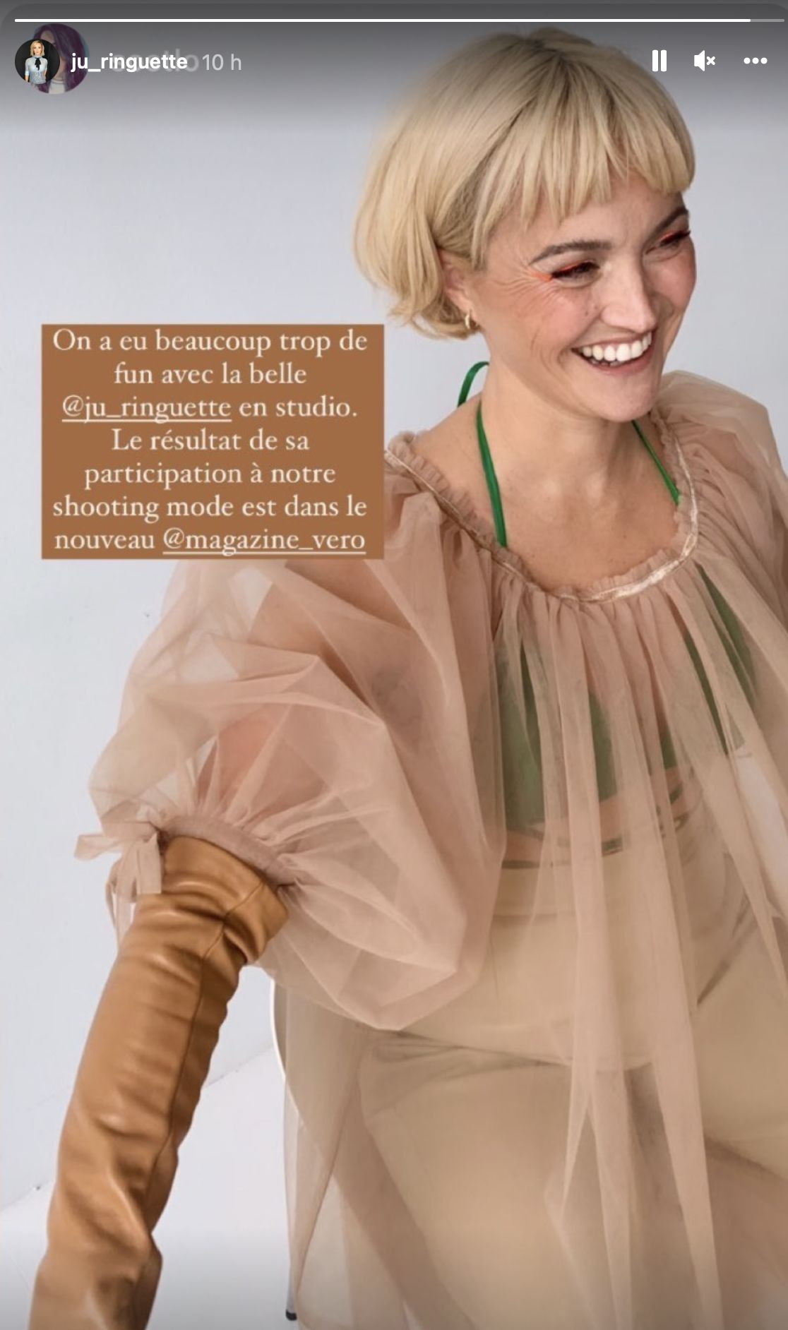 Julie Ringuette éblouissante dans une nouvelle séance photo mode!