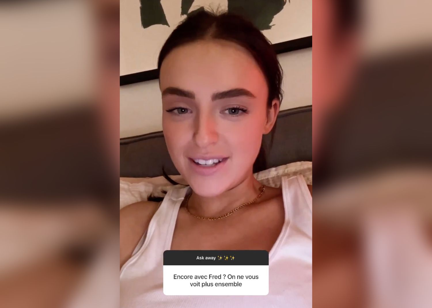 Alicia Moffet répond clairement aux rumeurs de séparation avec Fred