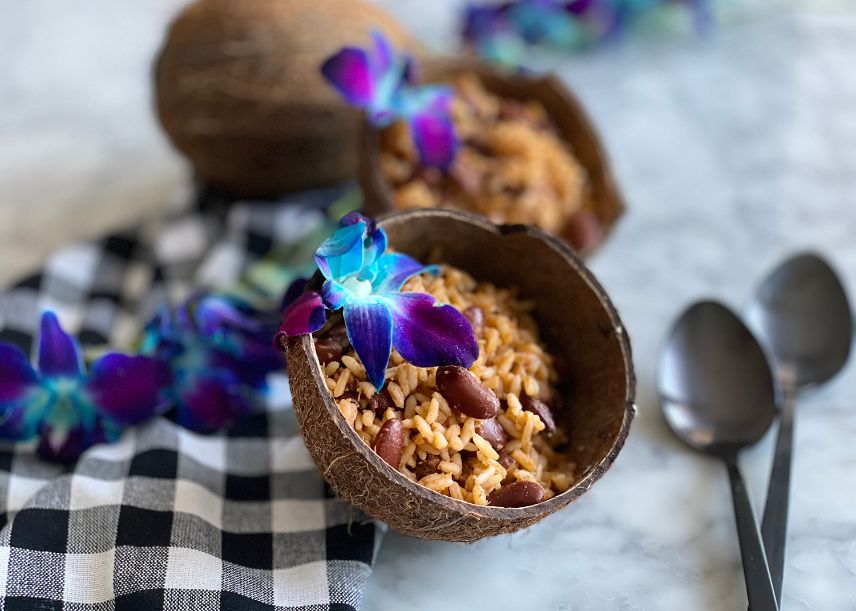 Recette de riz collé haïtien (riz aux haricots rouges)