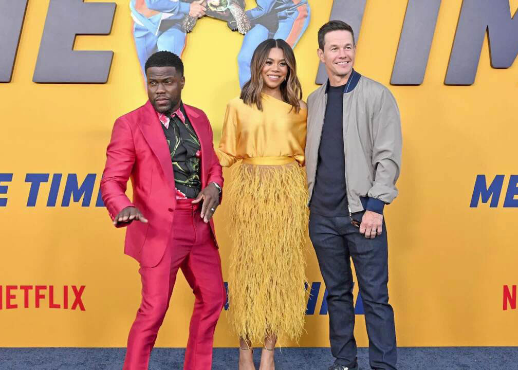 Mark Wahlberg, Regina Hall et Kevin Hart à la première de «Me Time»