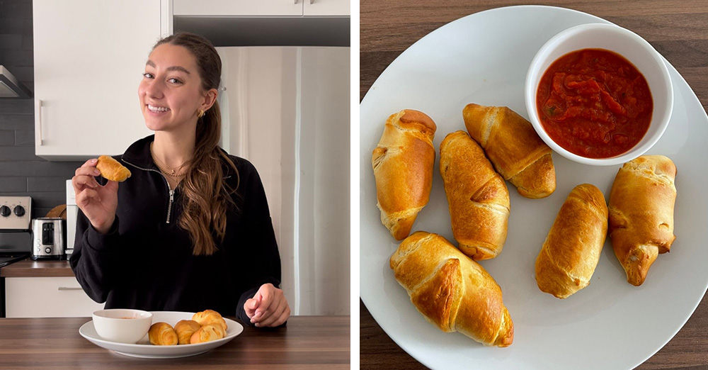 Recette: bâtonnets de fromage dans la pâte de croissant