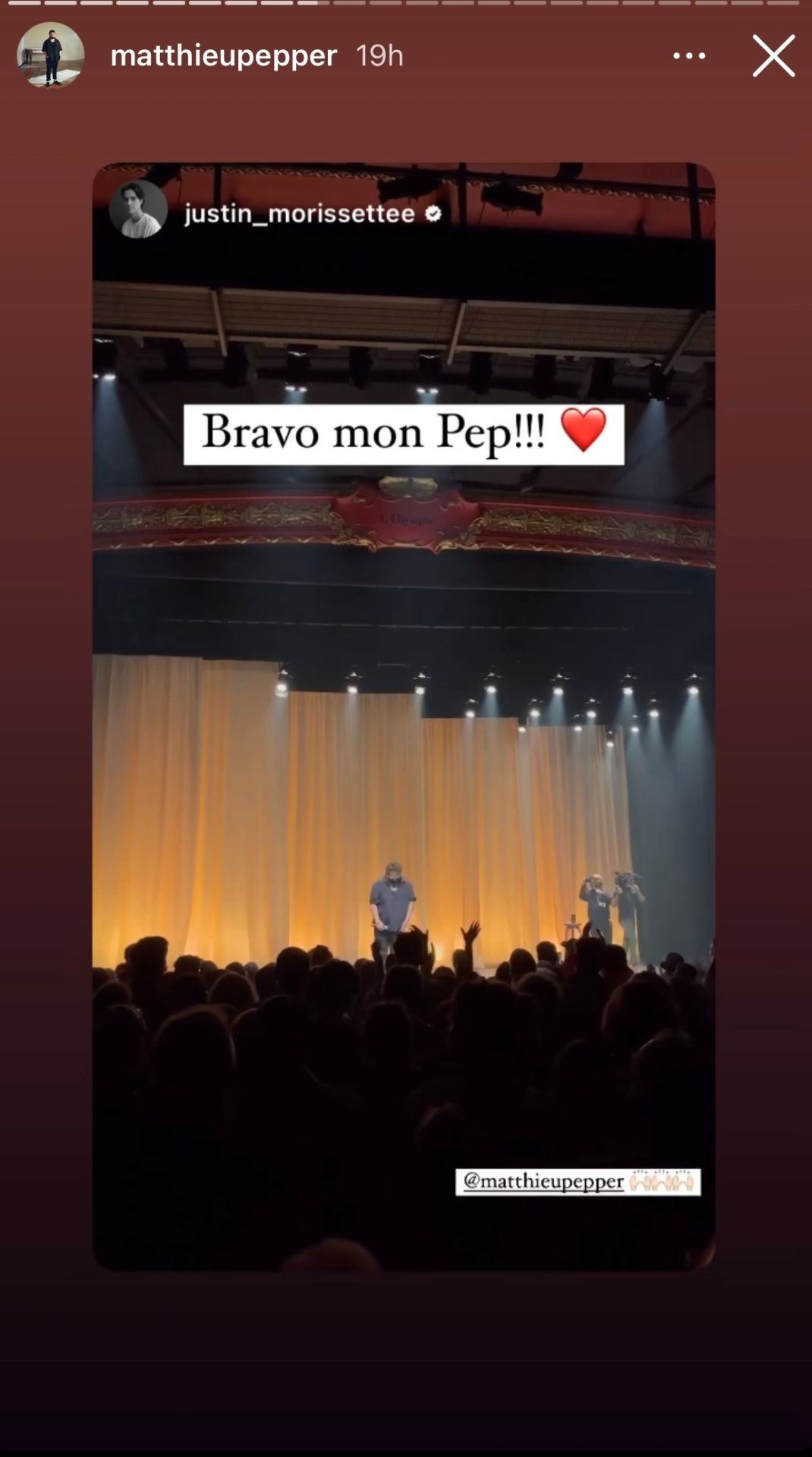 Matthieu Pepper fait sensation à la première de son one-man show