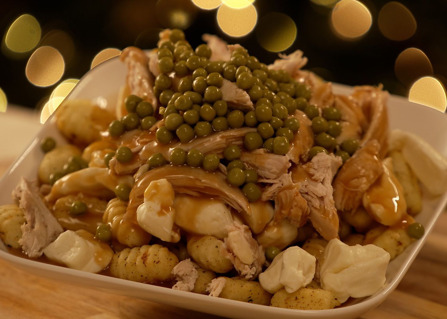 Poutine de gnocchi à la dinde, style galvaude par Max L'Affamé