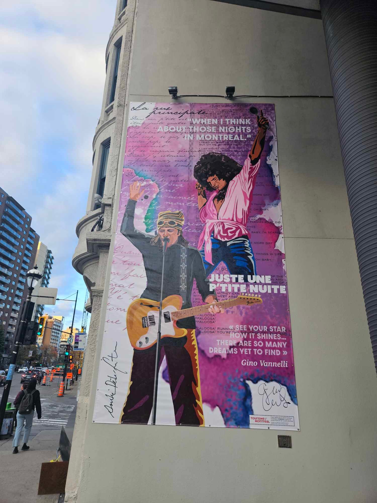 Une nouvelle murale en hommage à Gino Vannelli et Dédé Fortin