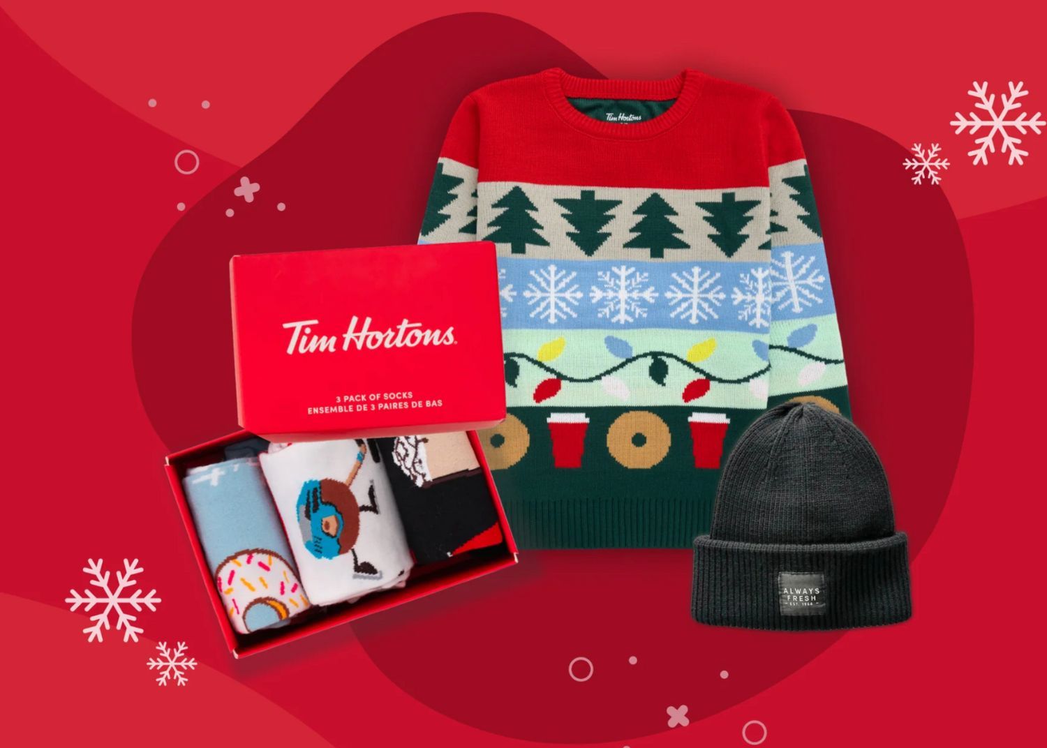 Tim Hortons lance des vêtements et accessoires de Noël