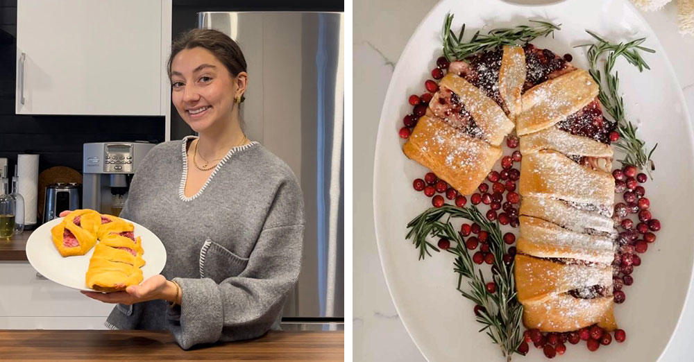 Recette de chausson festif au fromage et à la fraise