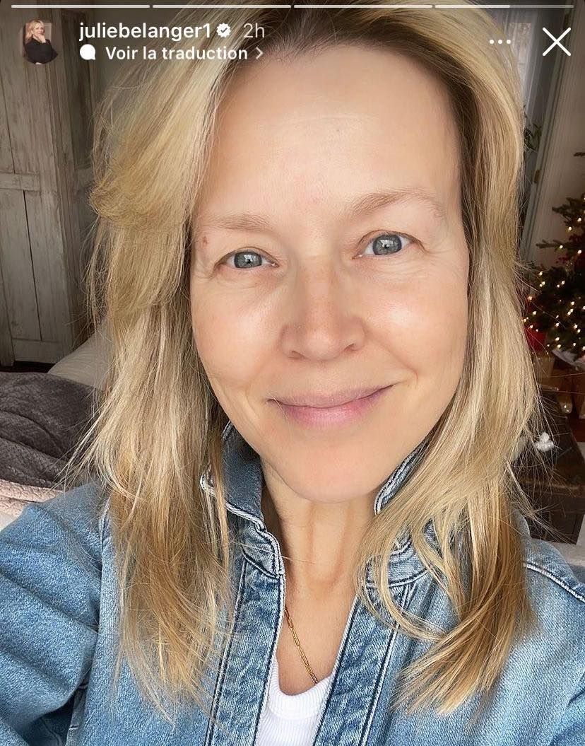 Julie Bélanger est sublime sur ce selfie sans maquillage