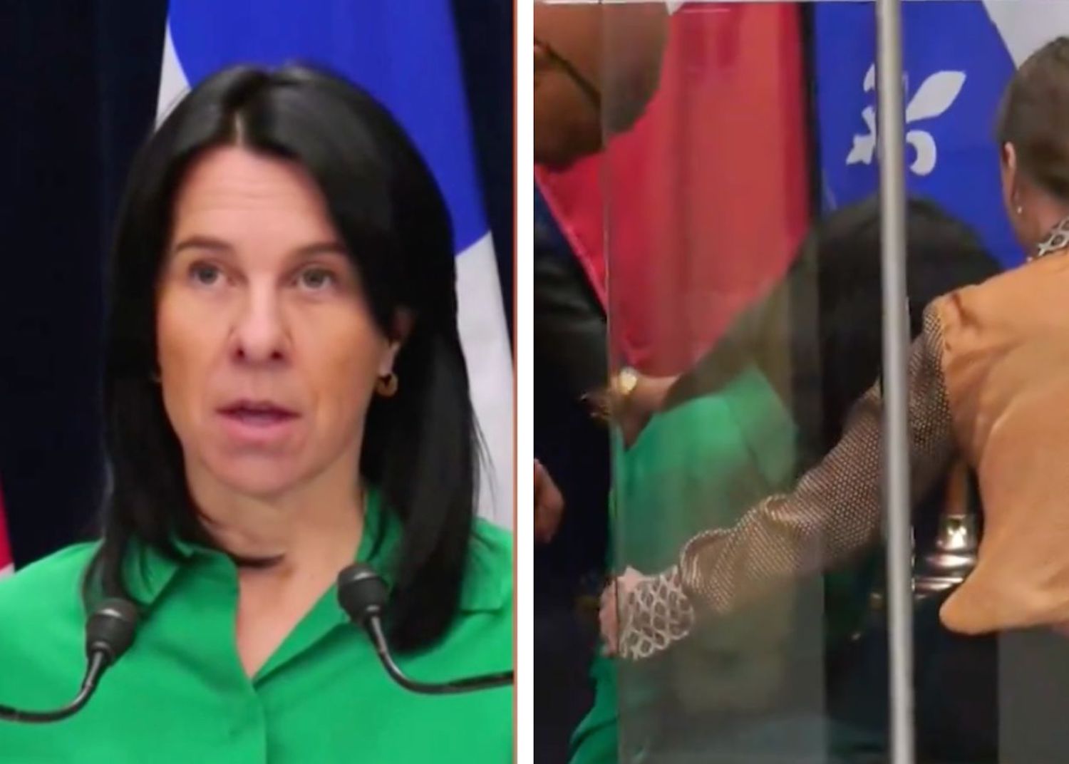 Valérie Plante, victime d'un malaise, s'effondre au sol lors d'un point ...