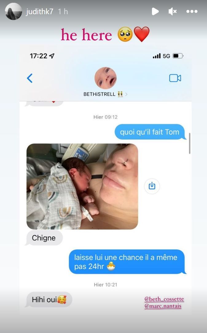 Beth Cossette a accouché et elle partage d'adorables photos du nouveau-né