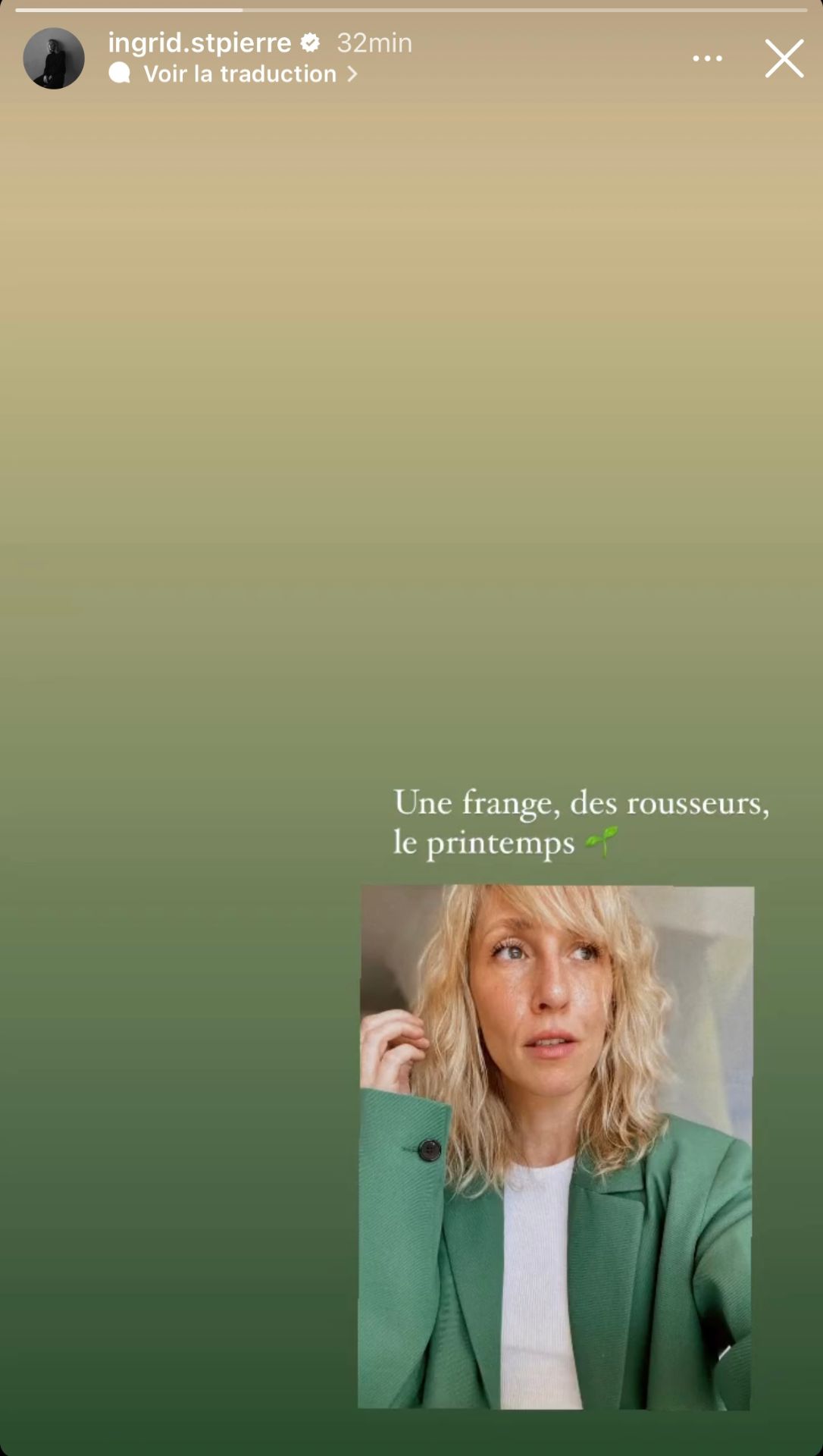 Ingrid St-Pierre adopte une nouvelle coupe de cheveux et c’est WOW!