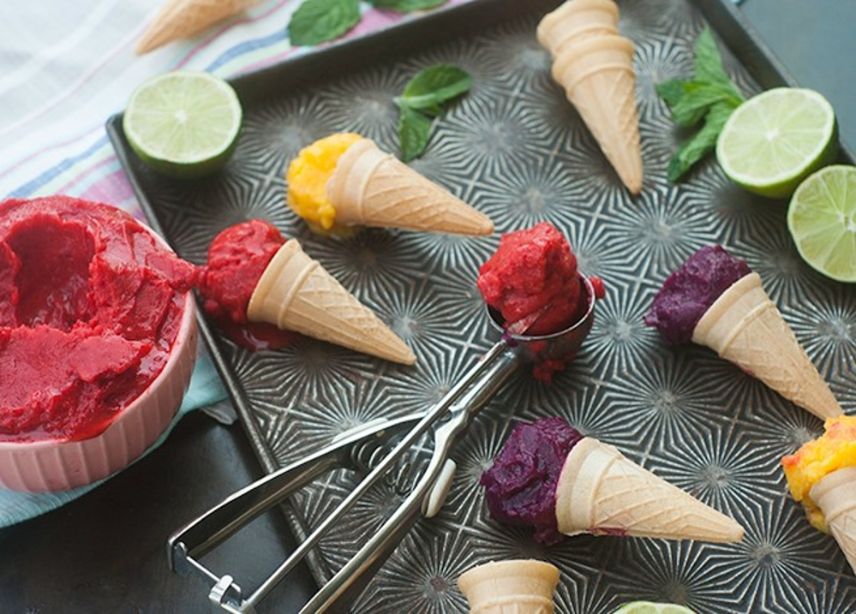 Sorbet maison facile sans sorbetière