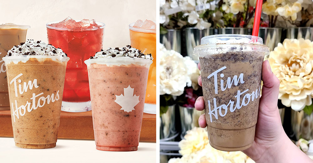Tim Hortons lance 2 nouvelles boissons avec plein de morceaux d'Oreo et ...