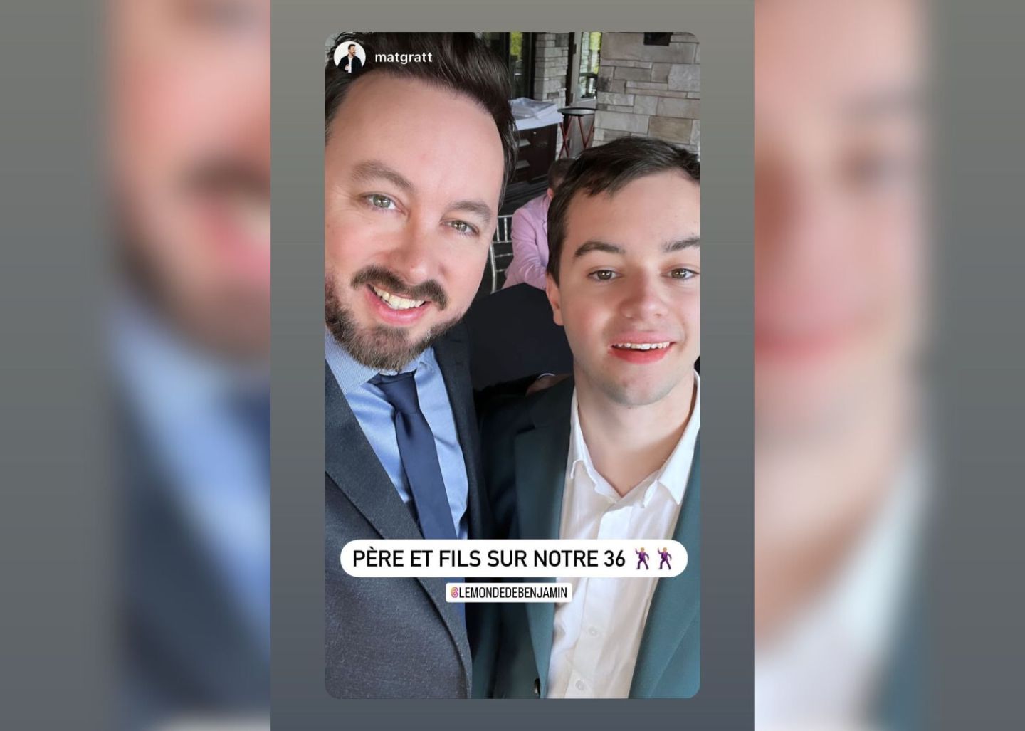 Benjamin Gratton et son père s’éclatent en cart de golf pour une ...
