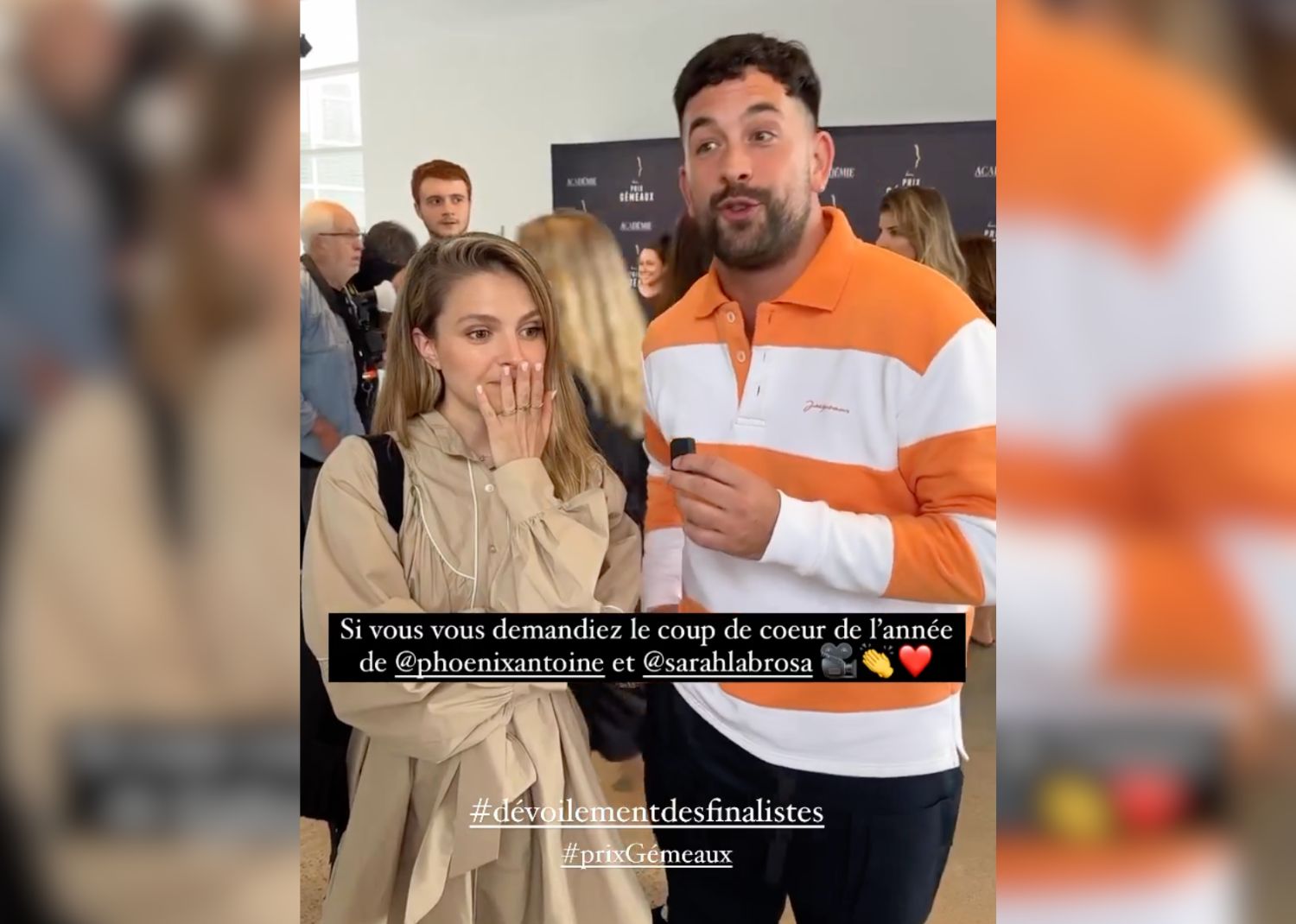 Gémeaux: Sarah-Jeanne Labrosse se fait interviewer et ça ne se passe ...