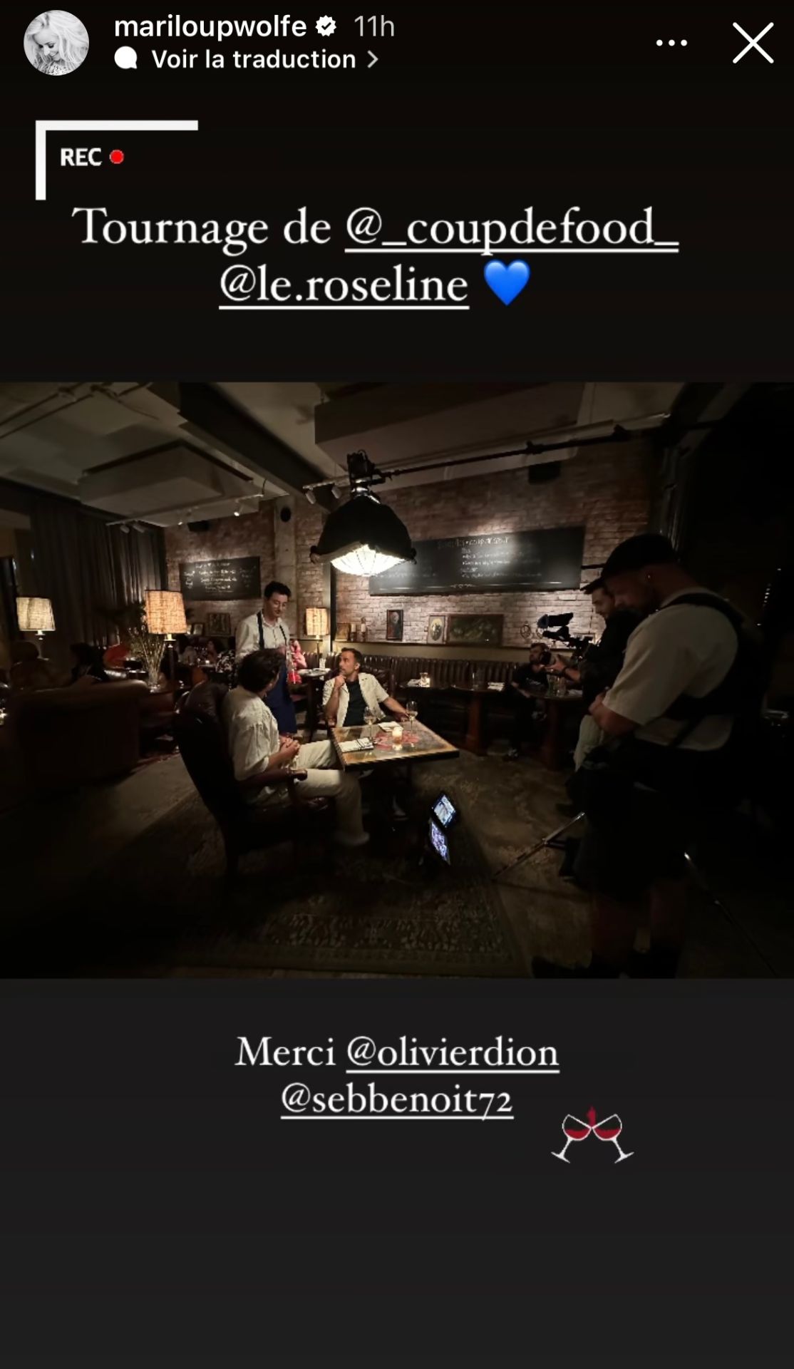 Mariloup Wolfe était en tournage dans ce lieu bien spécial