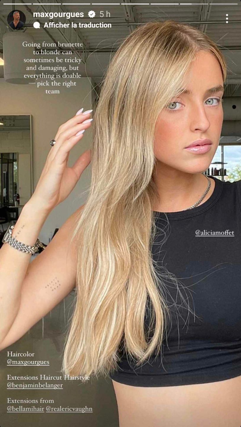 Alicia Moffet révèle sa nouvelle tête «prête pour l'Andalousie»