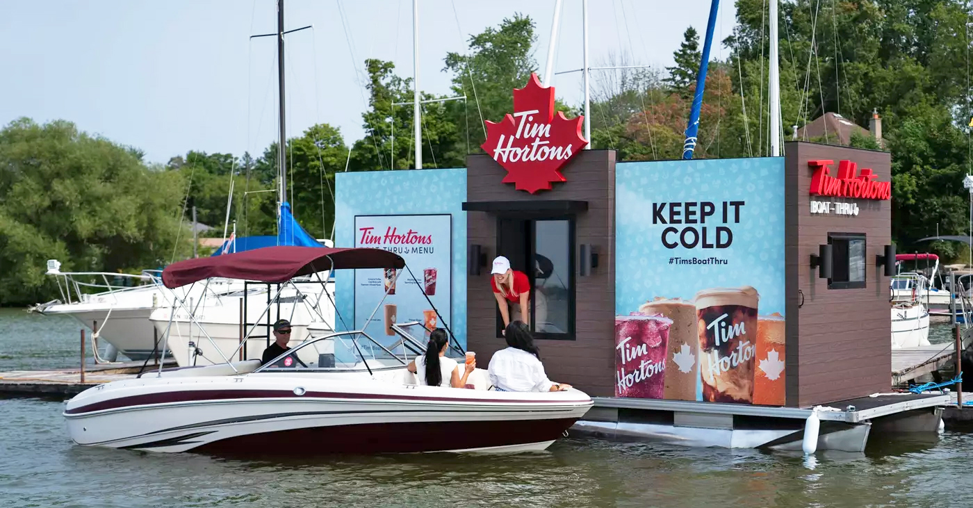 Un premier Tim Hortons flottant voit le jour