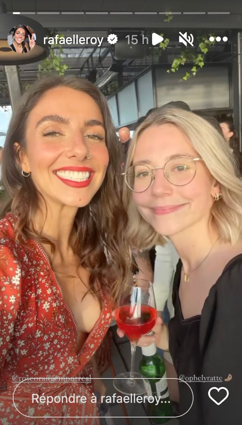 Rafaëlle Roy est éblouissante en robe rouge à décolleté vertigineux