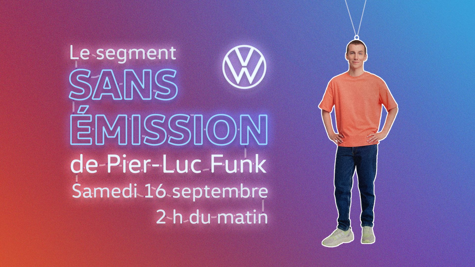Pier-Luc Funk sera en direct à la télé cette nuit, voici pourquoi