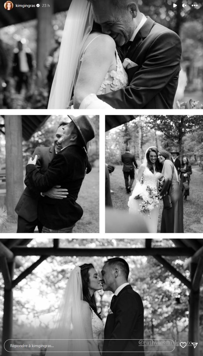 Kim Gingras nous fait pleurer avec la magnifique vidéo de son mariage ...