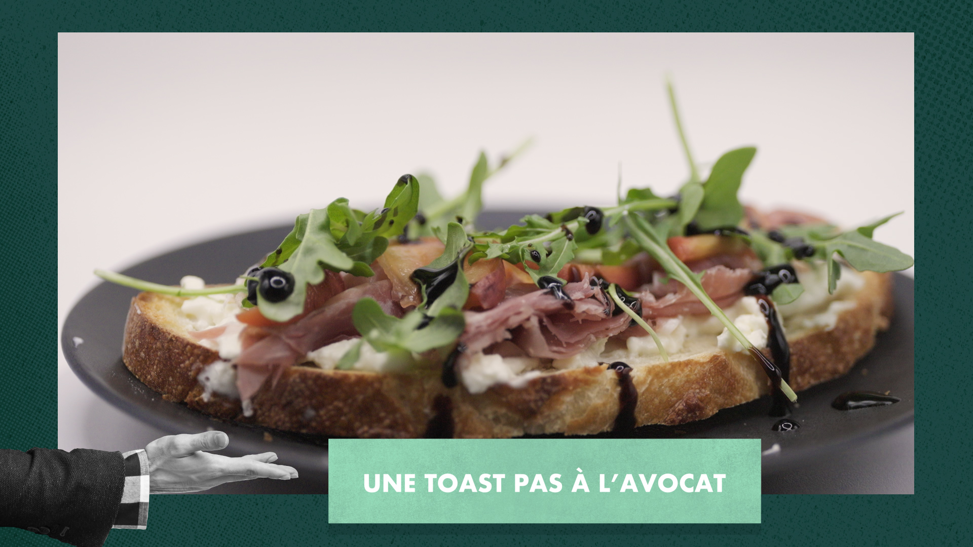 Une toast pas à l’avocat