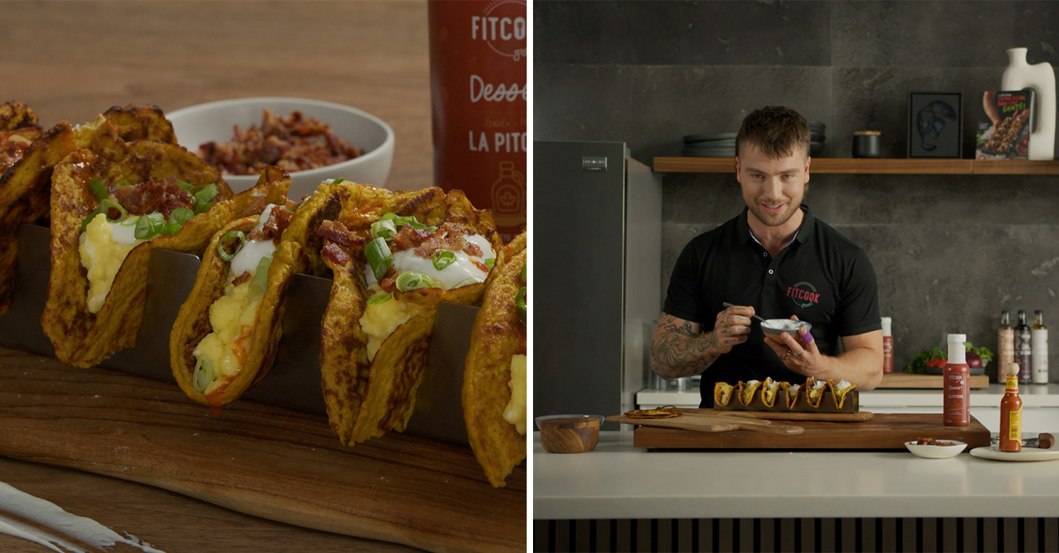 Des taco-pancakes au déjeuner: parfaits pour sortir de l'ordinaire!