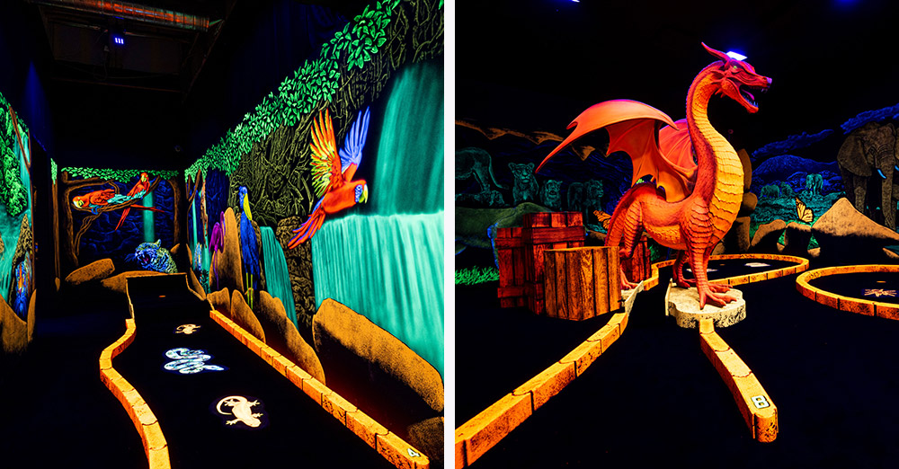 Un premier mini-golf fluorescent à effet 3D débarque à Québec