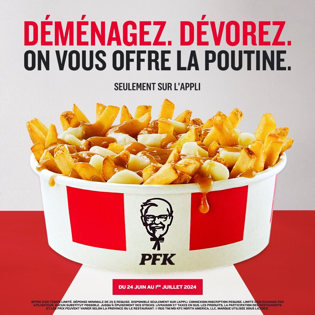 PFK offre des poutines gratuites pour le long weekend