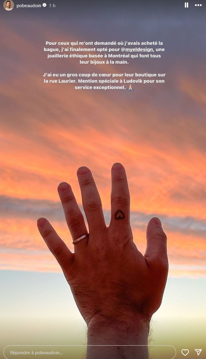 PO Beaudoin demande en mariage son chum sous un magnifique coucher de ...