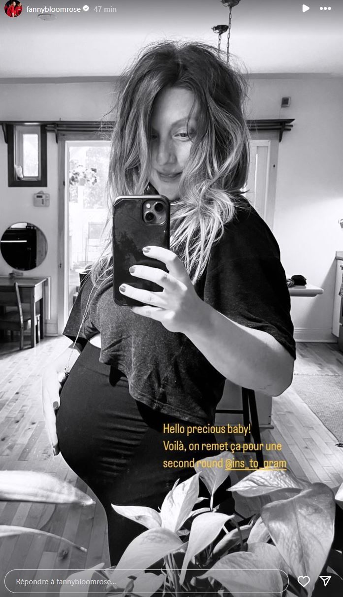 Fanny Bloom attend la cigogne!