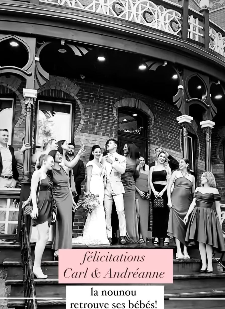 Découvrez les photos du mariage d'Andréanne Moran et Carl Lacourse d'OD