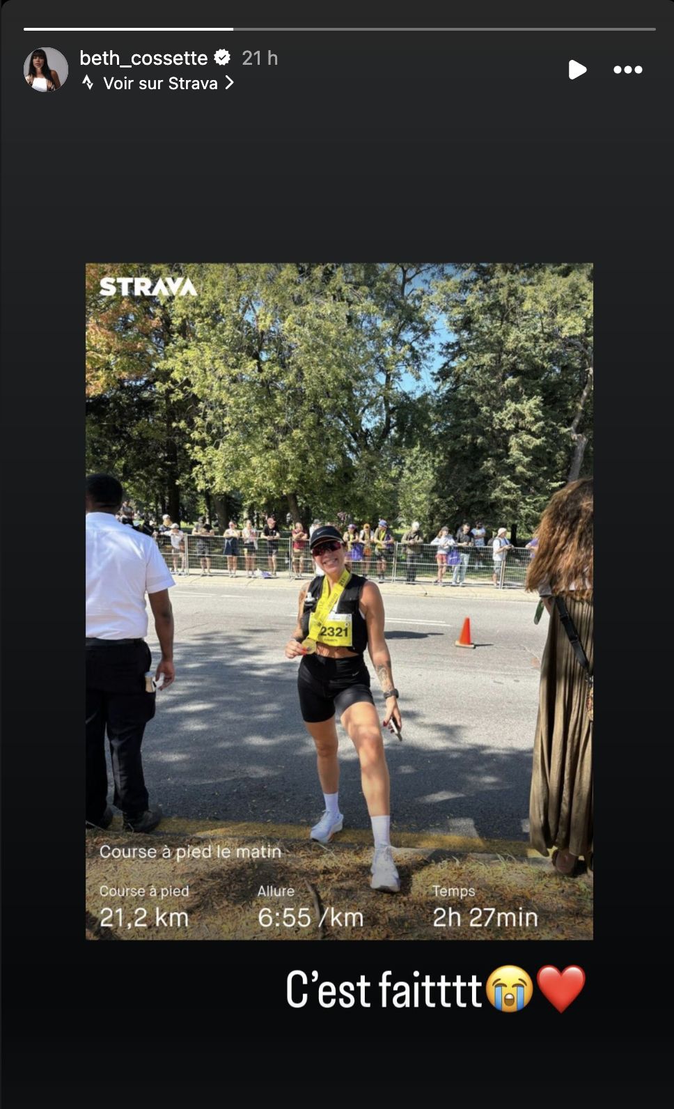 Voyez ce moment d'émotion entre Sylvain Cossette et sa fille Beth