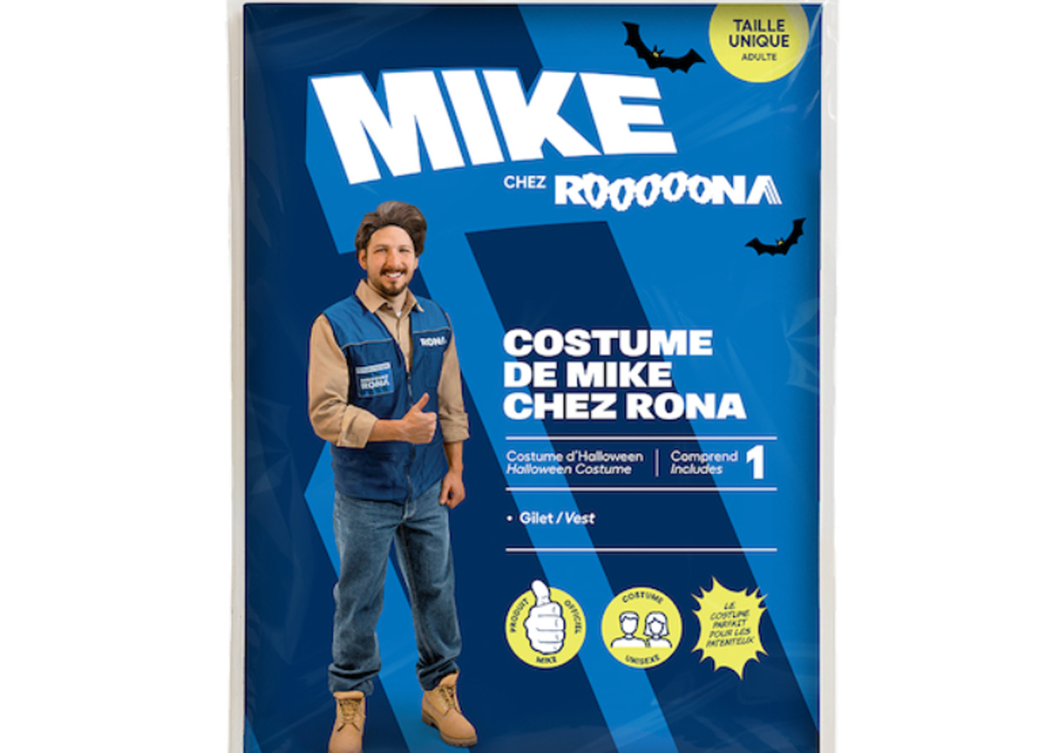 Mike chez Rona: voici le costume d'Halloween de l'année