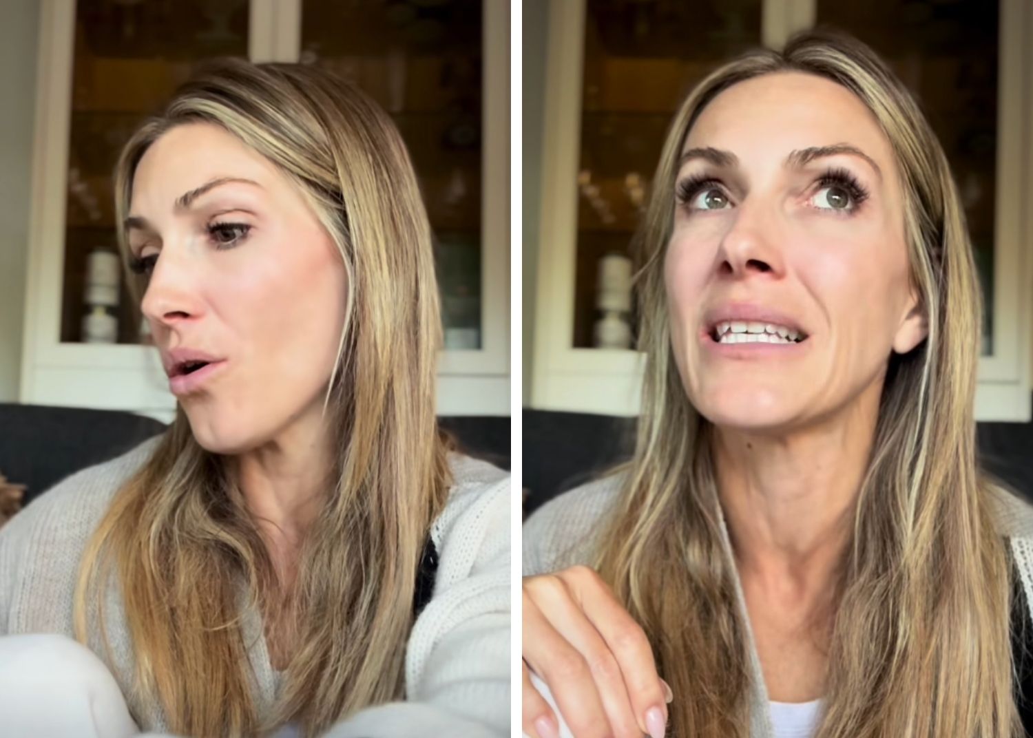 Émue, Ingrid Falaise découvre son nouveau livre devant la caméra