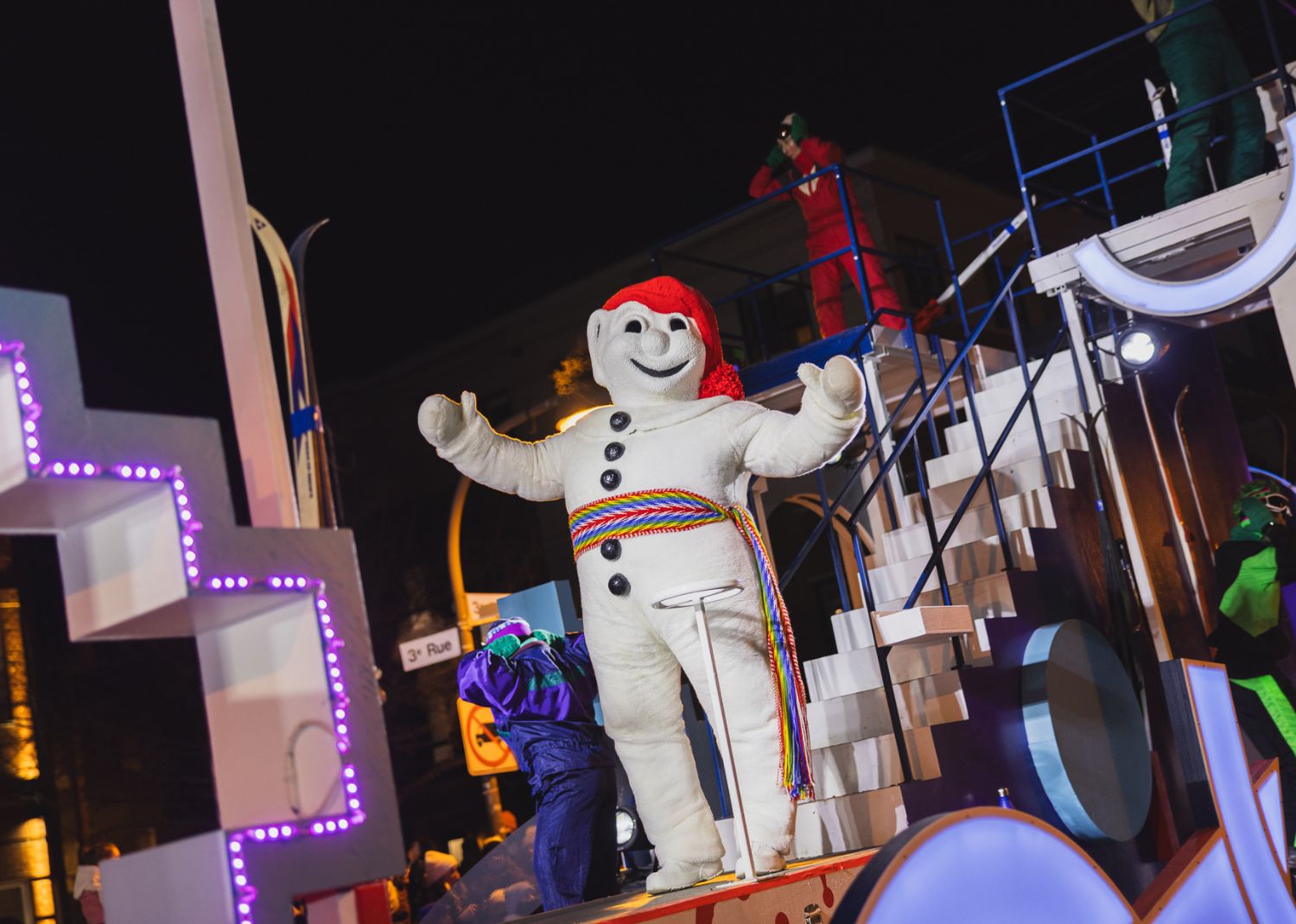 Bonhomme Carnaval a reçu de la grande visite à la maison