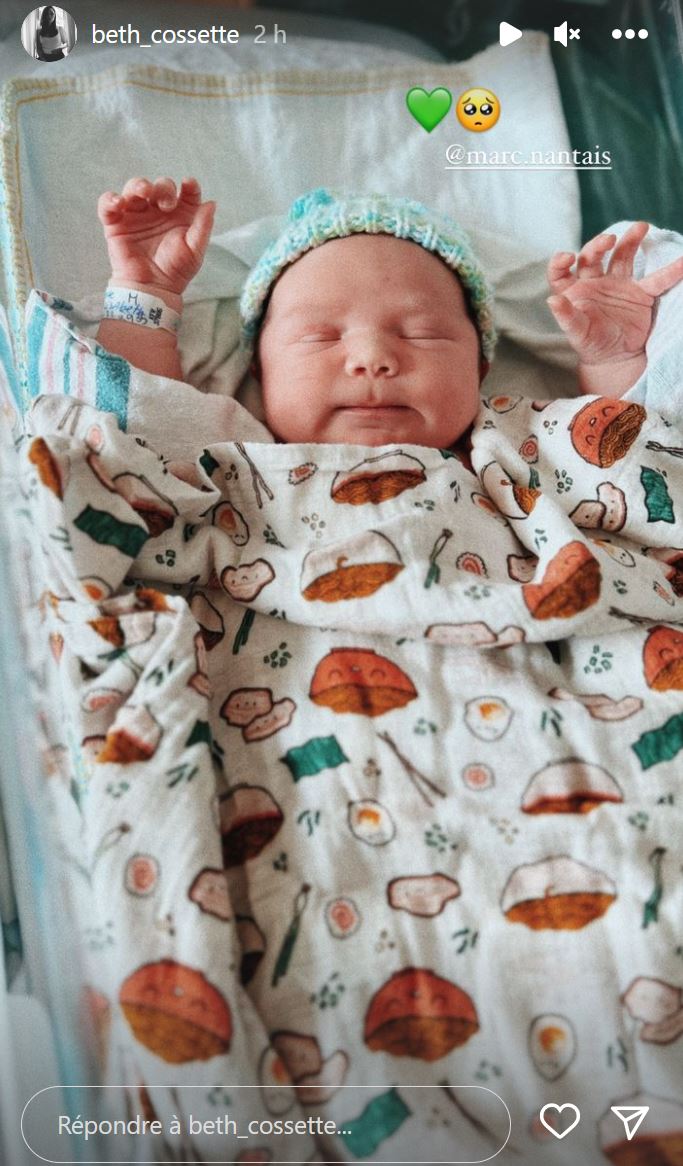 Beth Cossette a accouché et elle partage d'adorables photos du nouveau-né