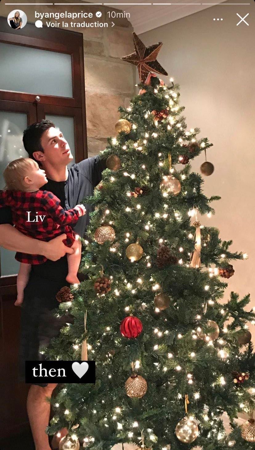 Carey Price décore son sapin avec son bébé dans les bras et on est sous ...