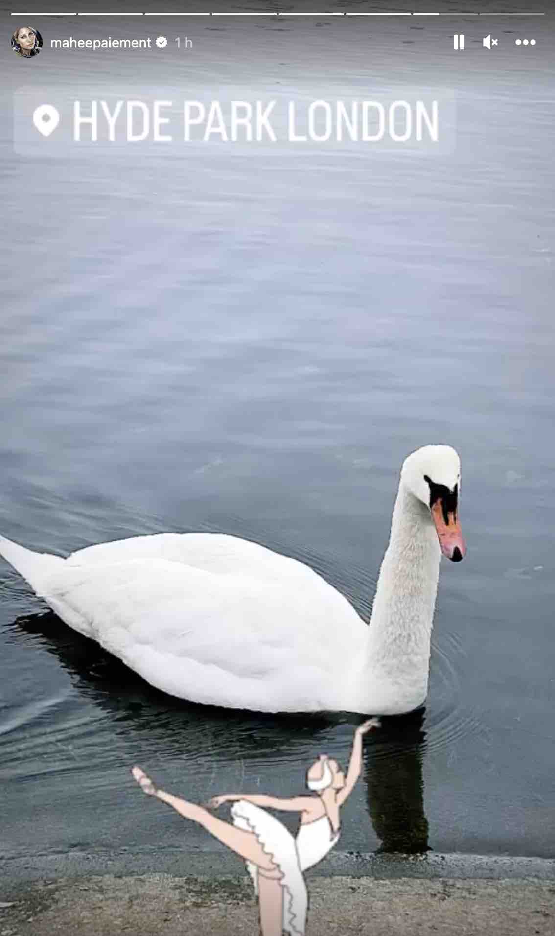 Mahée Paiement: voyez les images de son voyage de rêve à Londres