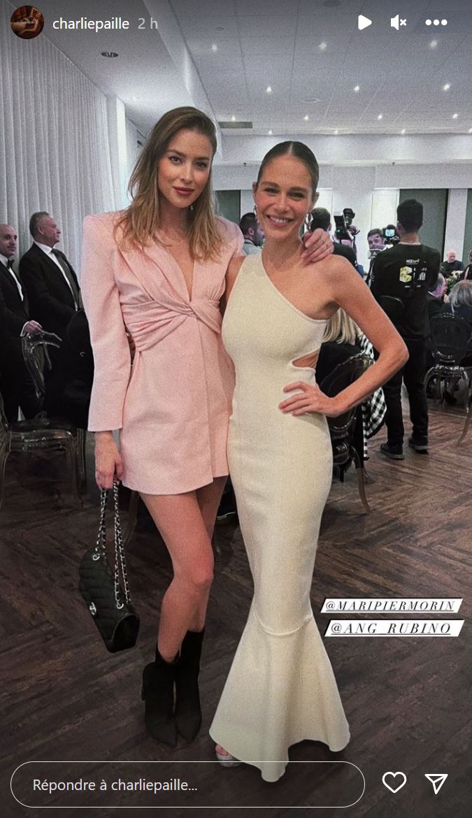 Maripier Morin époustouflante dans une robe crème aux côtés de son ...