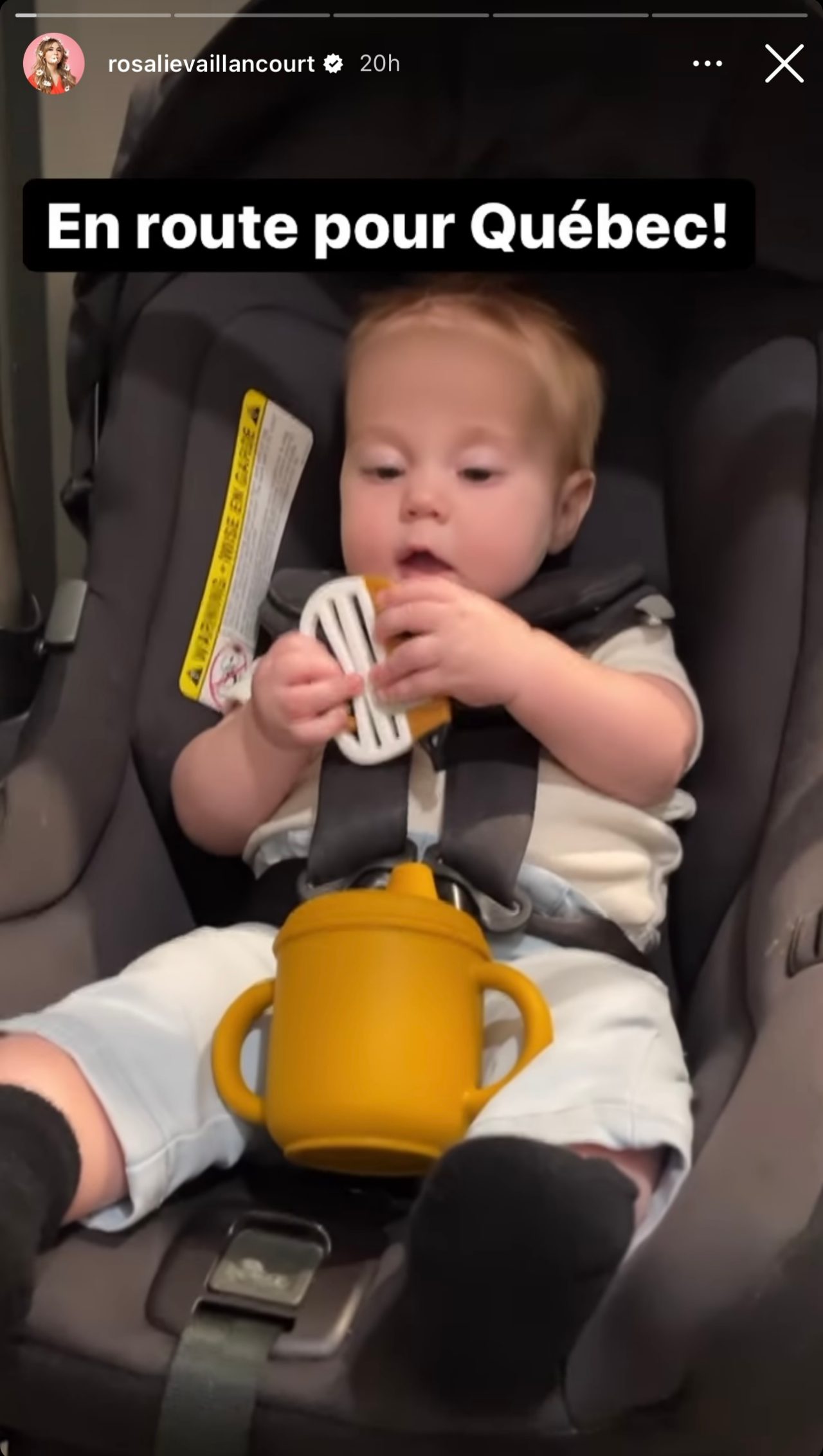 Rosalie Vaillancourt: adorables photos d’une virée à Québec avec bébé ...
