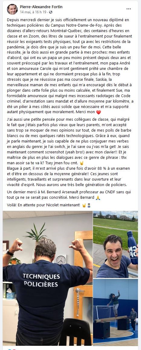 Saskia Thuot souligne le courage de son ex-conjoint, Pierre-Alexandre ...