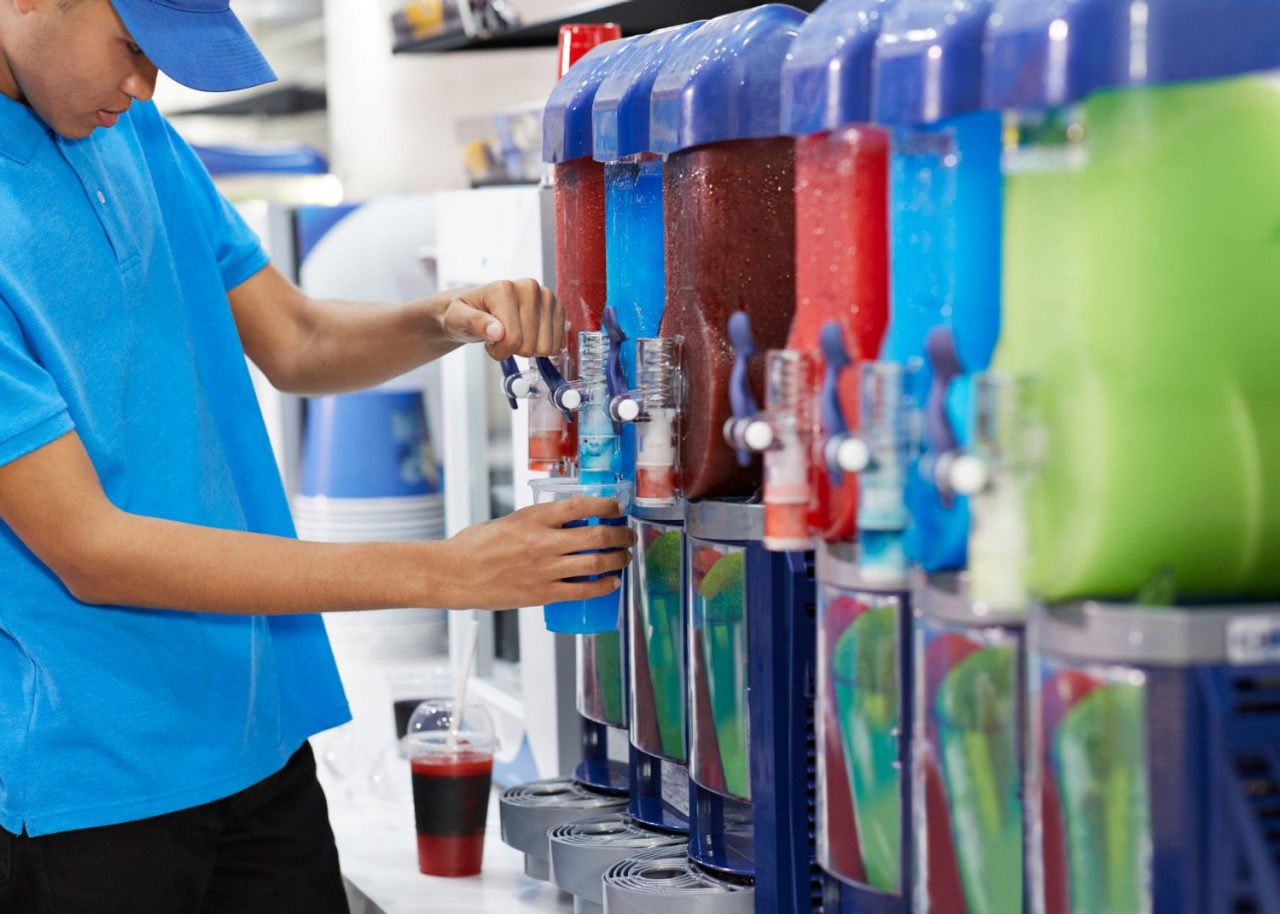 Cette machine permet de faire des slushs comme au dépanneur