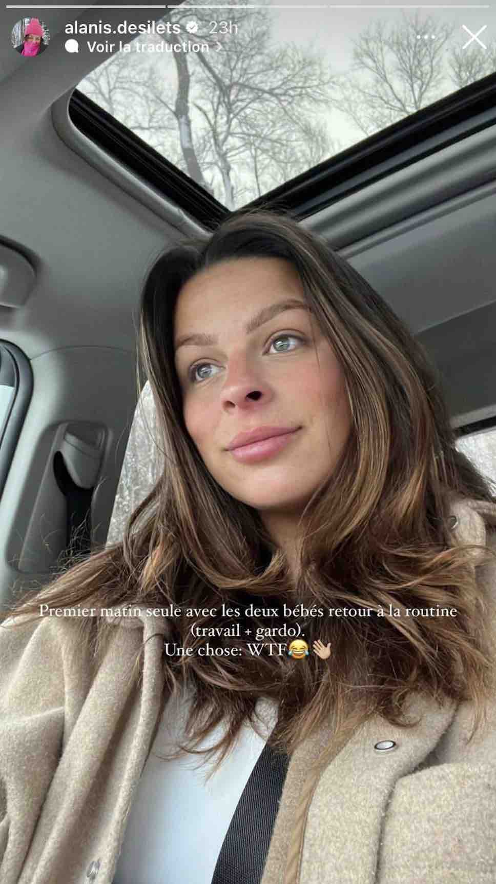 Alanis Désilets dévoile de précieux moments de son retour à la maison ...