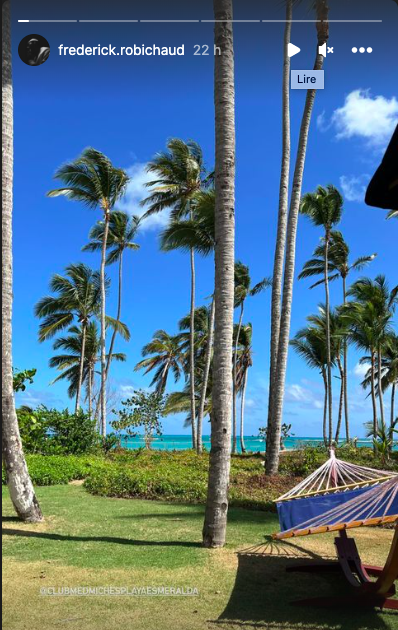 Alicia Moffet et Frédérick Robichaud se la coulent douce sur la plage