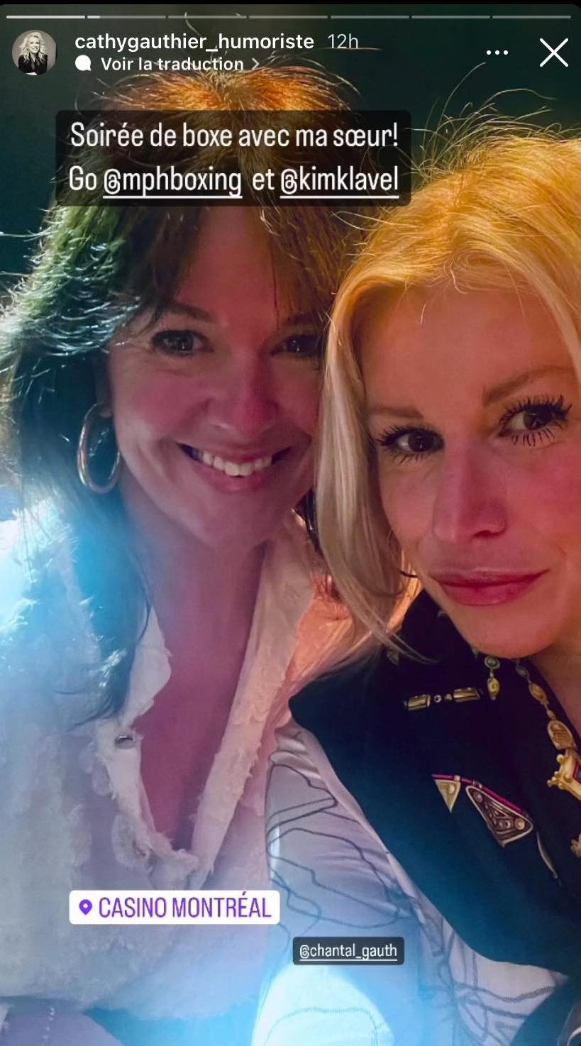 Cathy Gauthier qui nous présente sa grand-mère