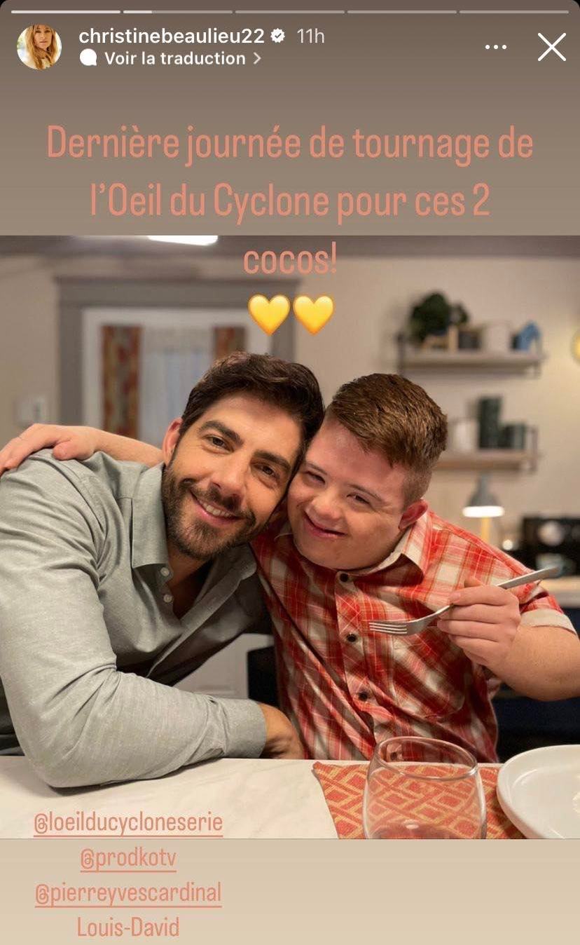 Christine Beaulieu souligne la fin d'un tournage avec de touchantes photos