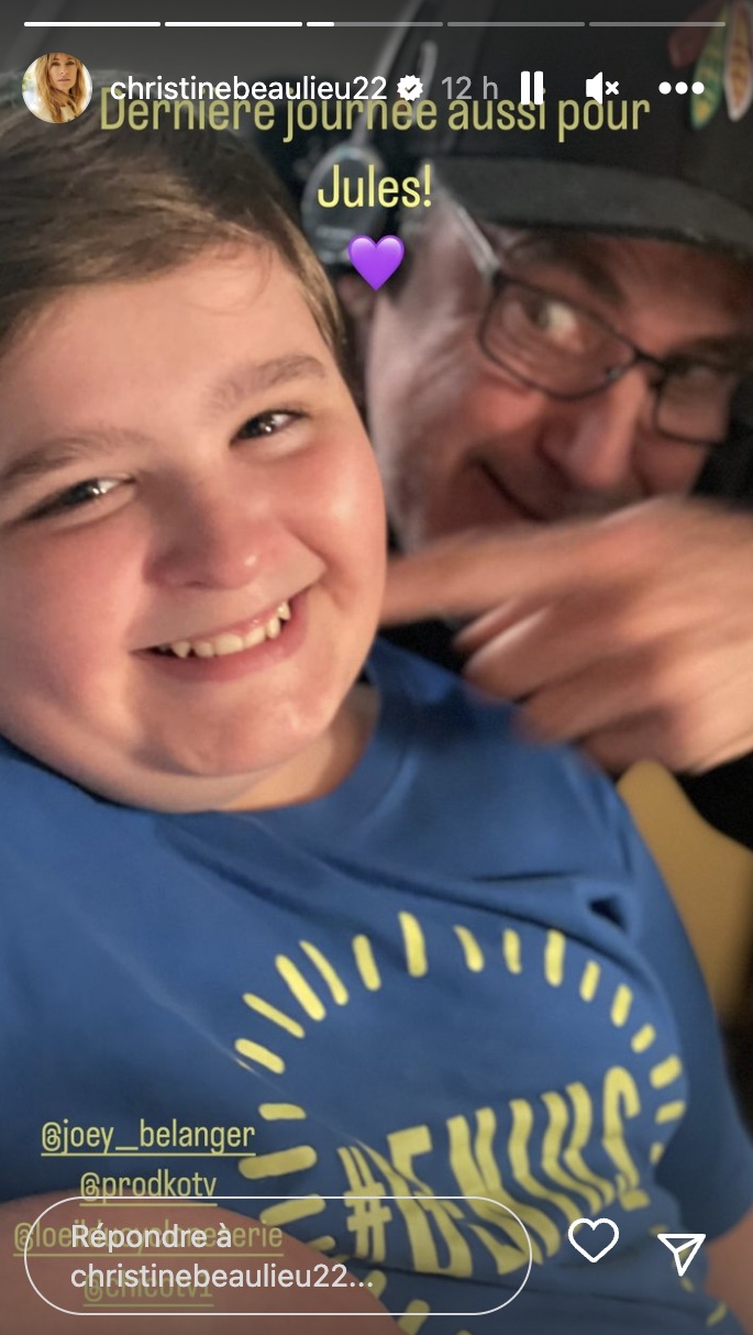 Christine Beaulieu souligne la fin d'un tournage avec de touchantes photos