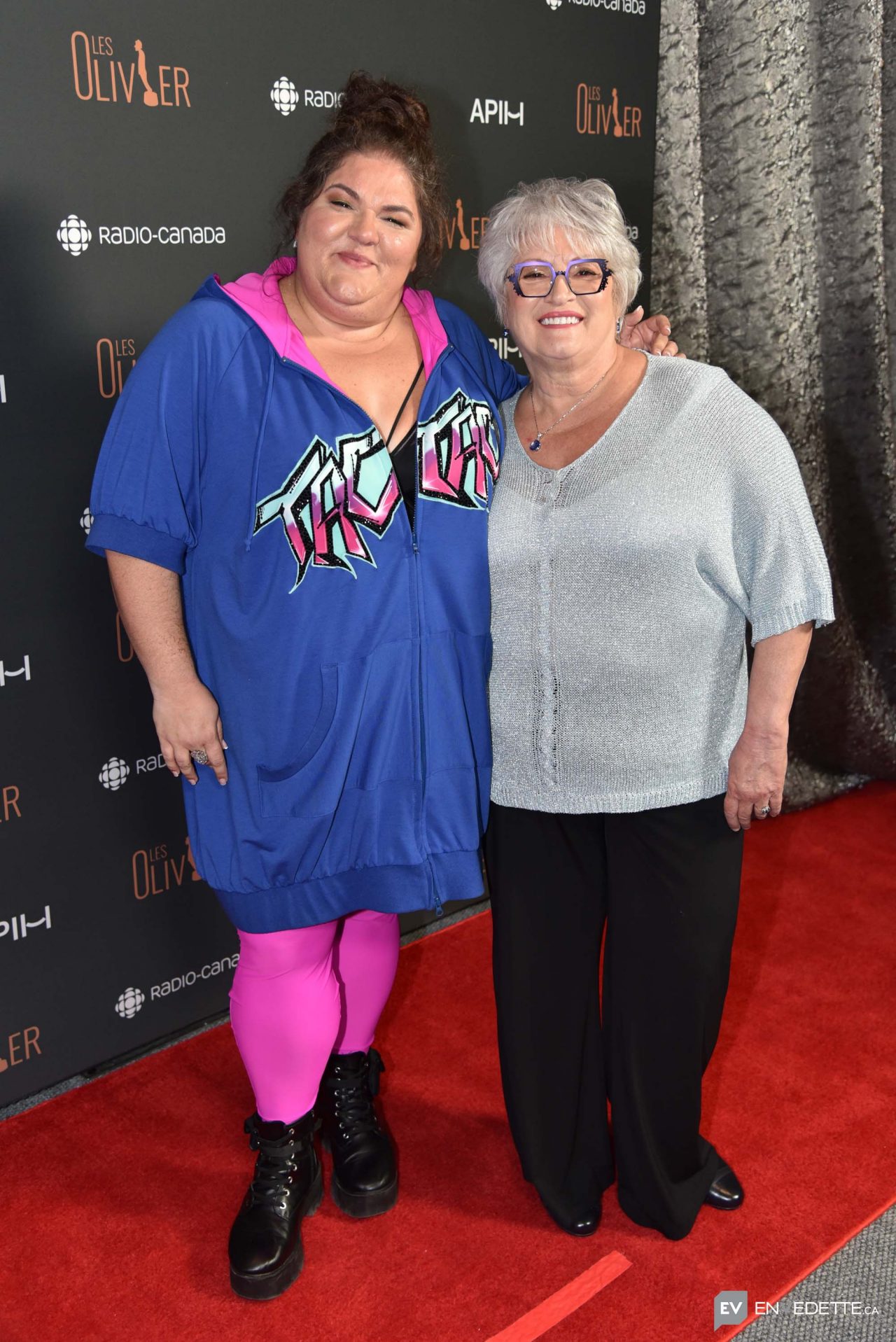 Christine Morency était très bien accompagnée sur le tapis rouge