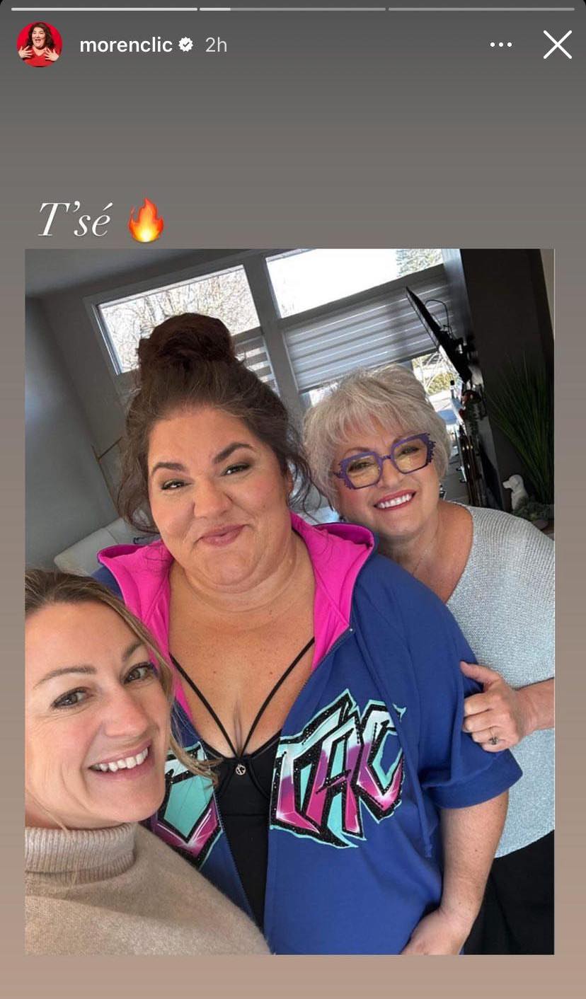 Christine Morency était très bien accompagnée sur le tapis rouge